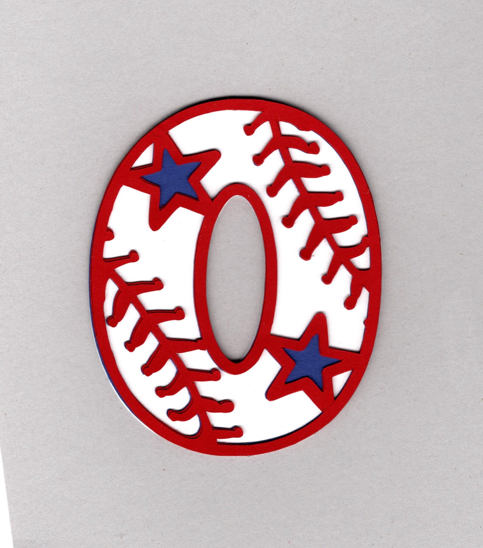 Baseball Numbers Die Cut Paper Piecing Scrapbook Embellishment - Etsy