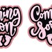 Coming Soon Paper Piece Die Cut Embellishment Scrapbook Layout - Etsy