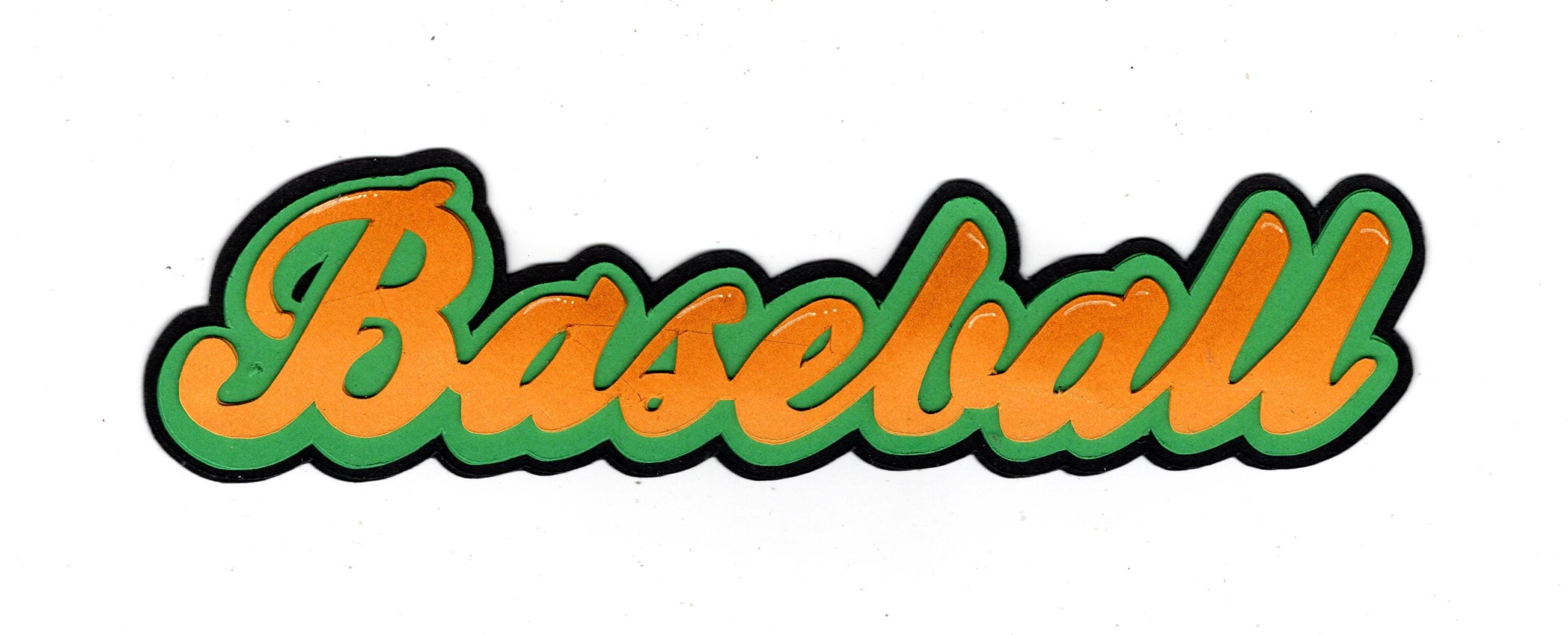 Baseball Paper Piece Title for Scrapbooking Layout - Etsy