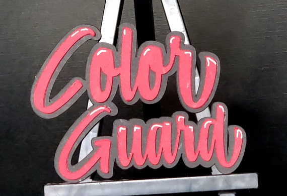 Color Guard Title for Scrapbook or Cards Die Cut - Etsy