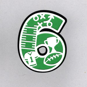 Football Numbers for Card or Scrapbook Layout Die Cut Embellishment - Etsy