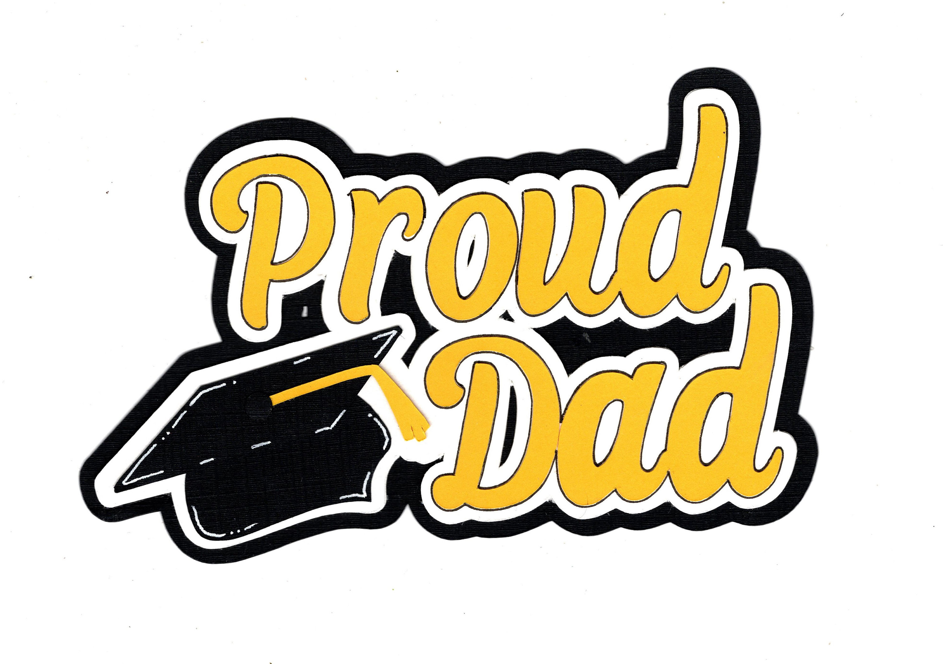 Proud Dad Paper Piece Die Cut Embellishment for Scrapbook - Etsy