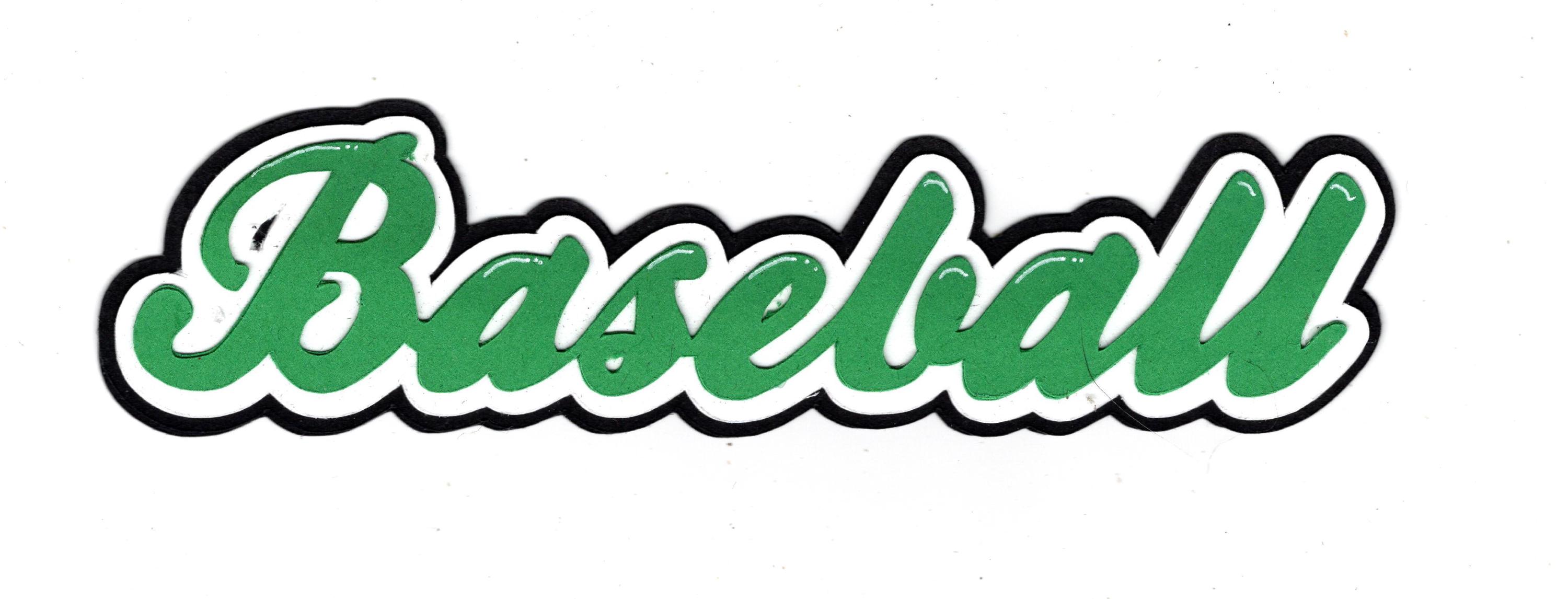 Baseball Paper Piece Title for Scrapbooking Layout - Etsy