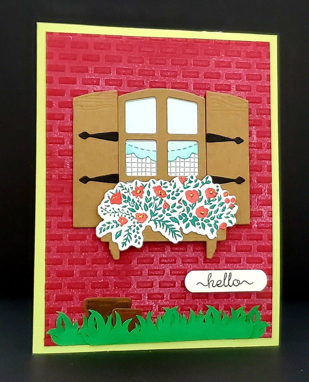 Greeting Card, Window With Plants - Etsy