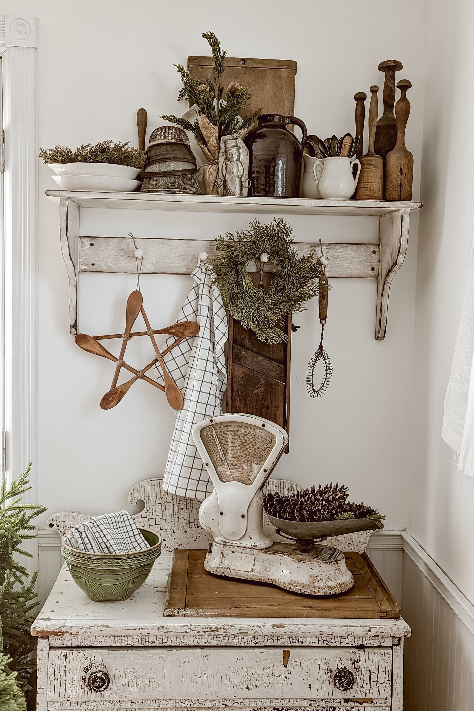 Handcrafted Wooden Spoon Star | Primitive Farmhouse Kitchen Wall Art - Etsy
