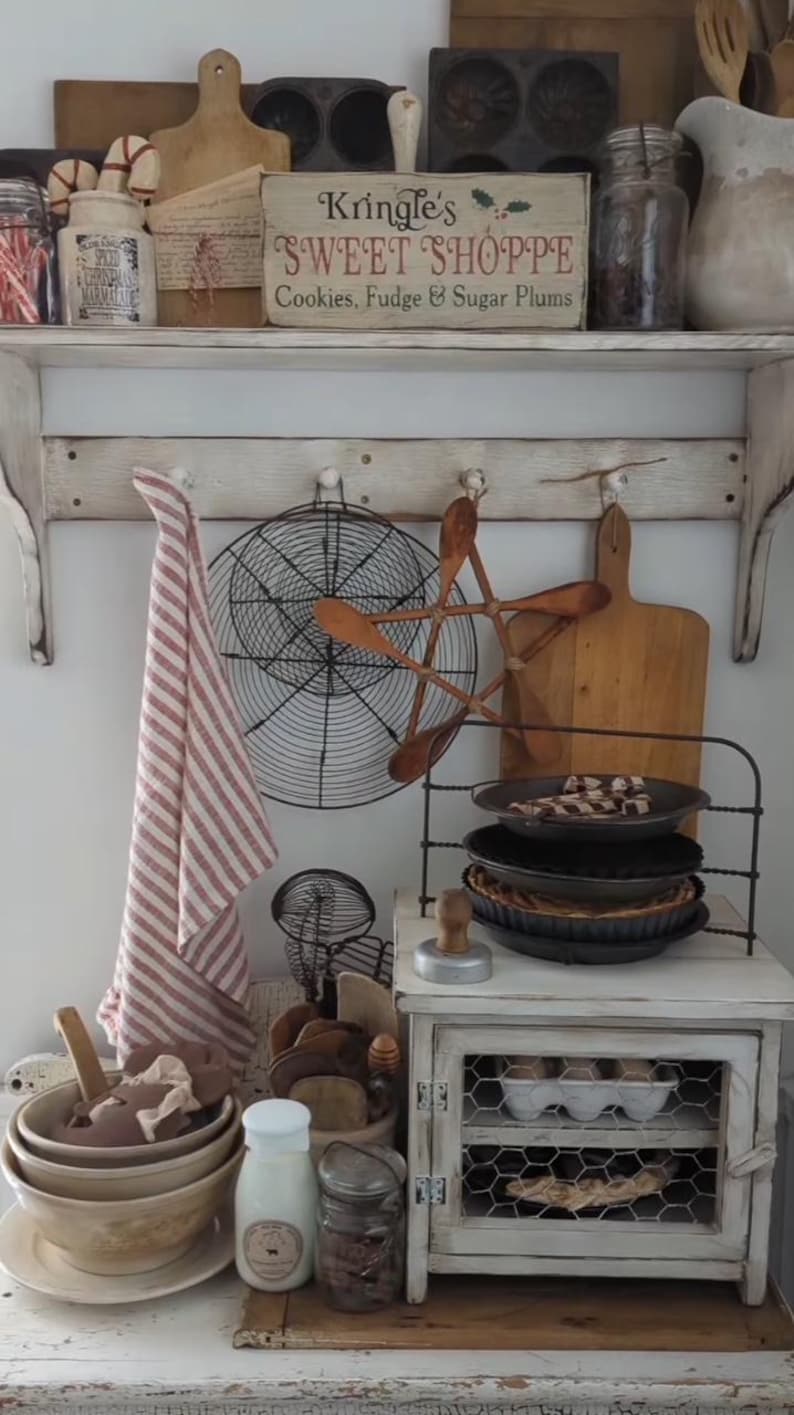 Handcrafted Wooden Spoon Star | Primitive Farmhouse Kitchen Wall Art - Etsy