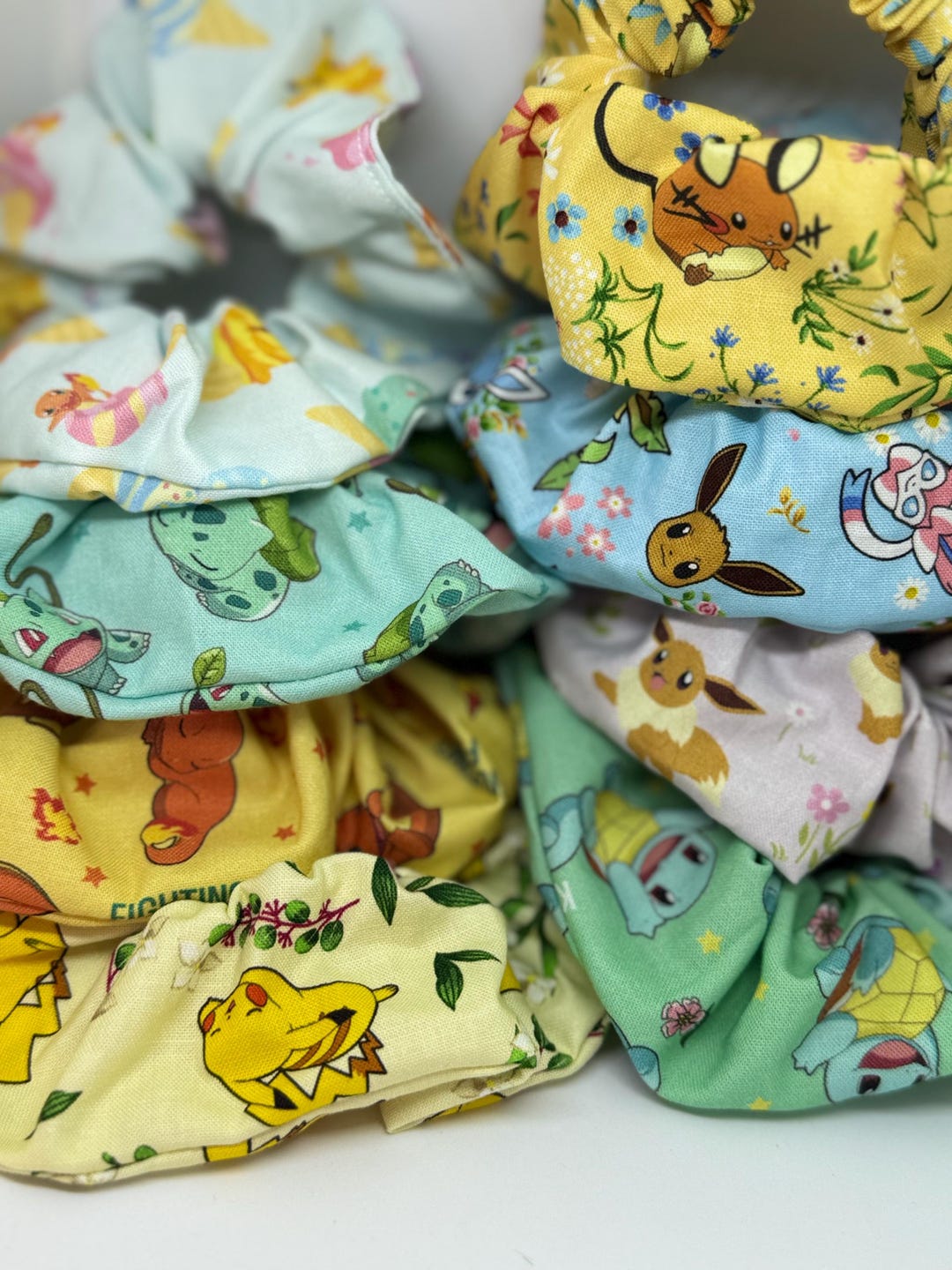 Poke’t Monsters Handmade Scrunchies - Etsy