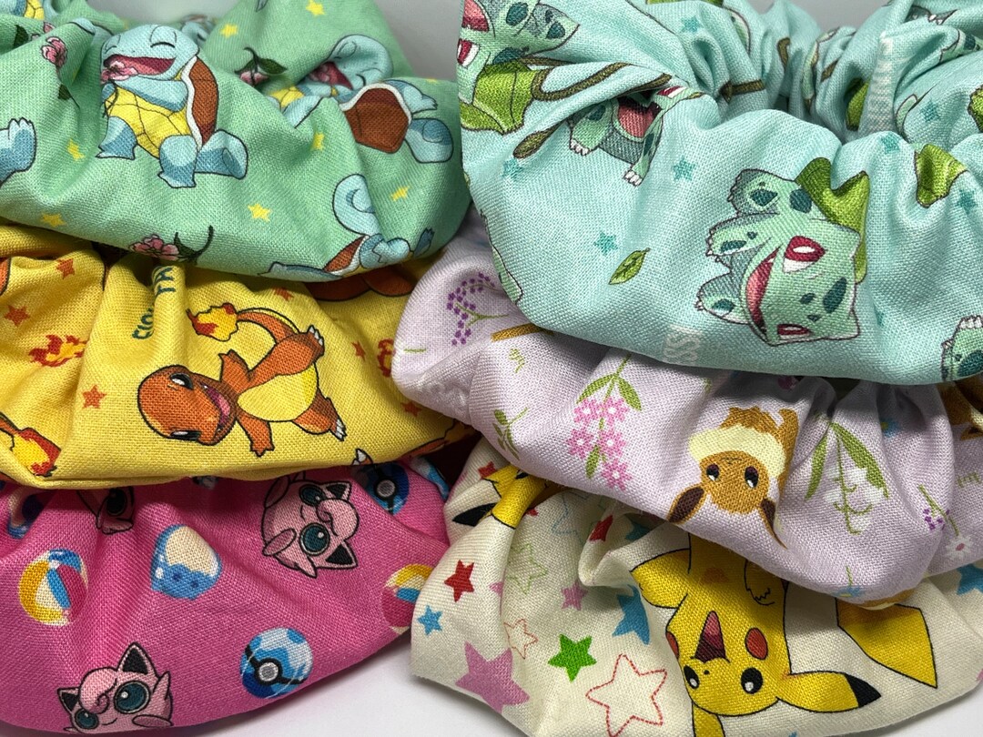 Poket Monsters Handmade Scrunchies - Etsy