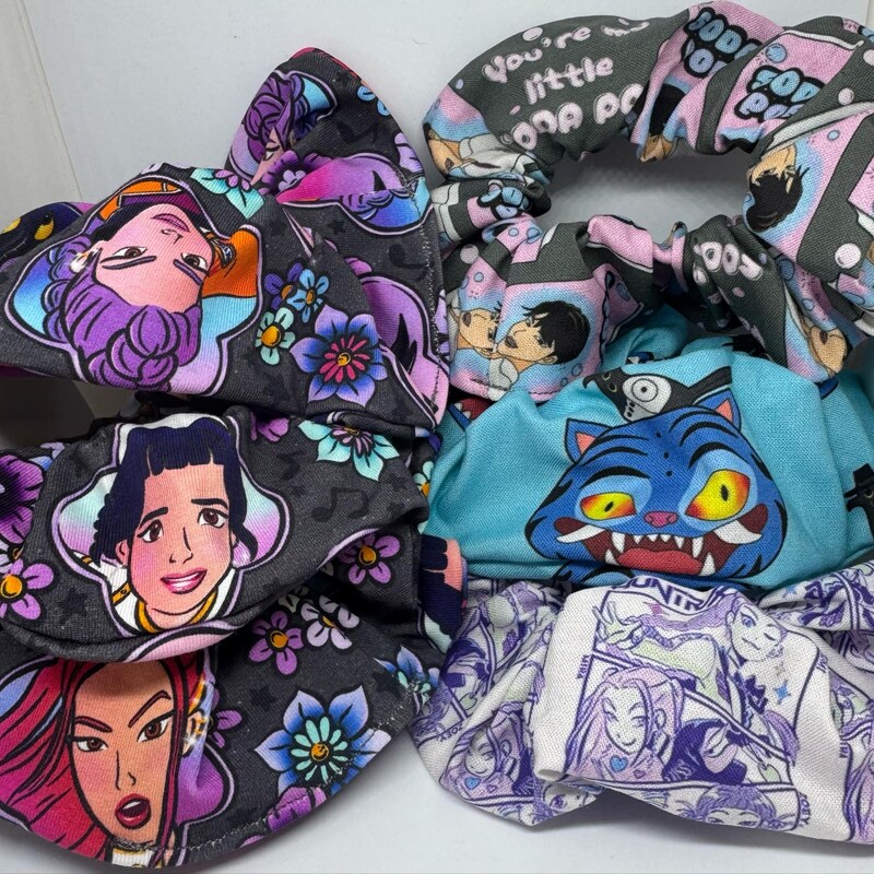Kpop Demon Hunters Scrunchy - Etsy Australia