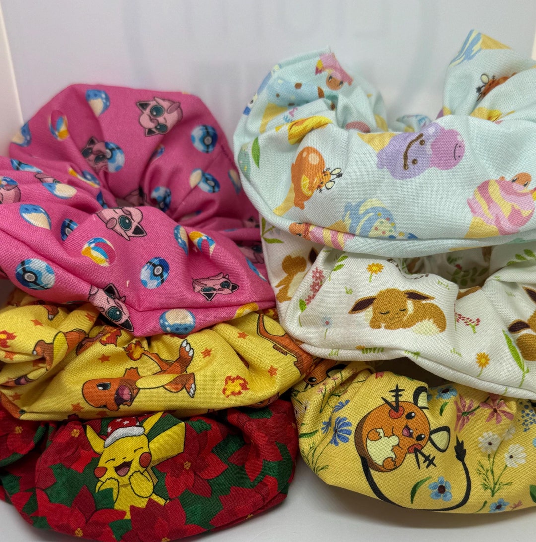 Poket Monsters Handmade Scrunchies - Etsy