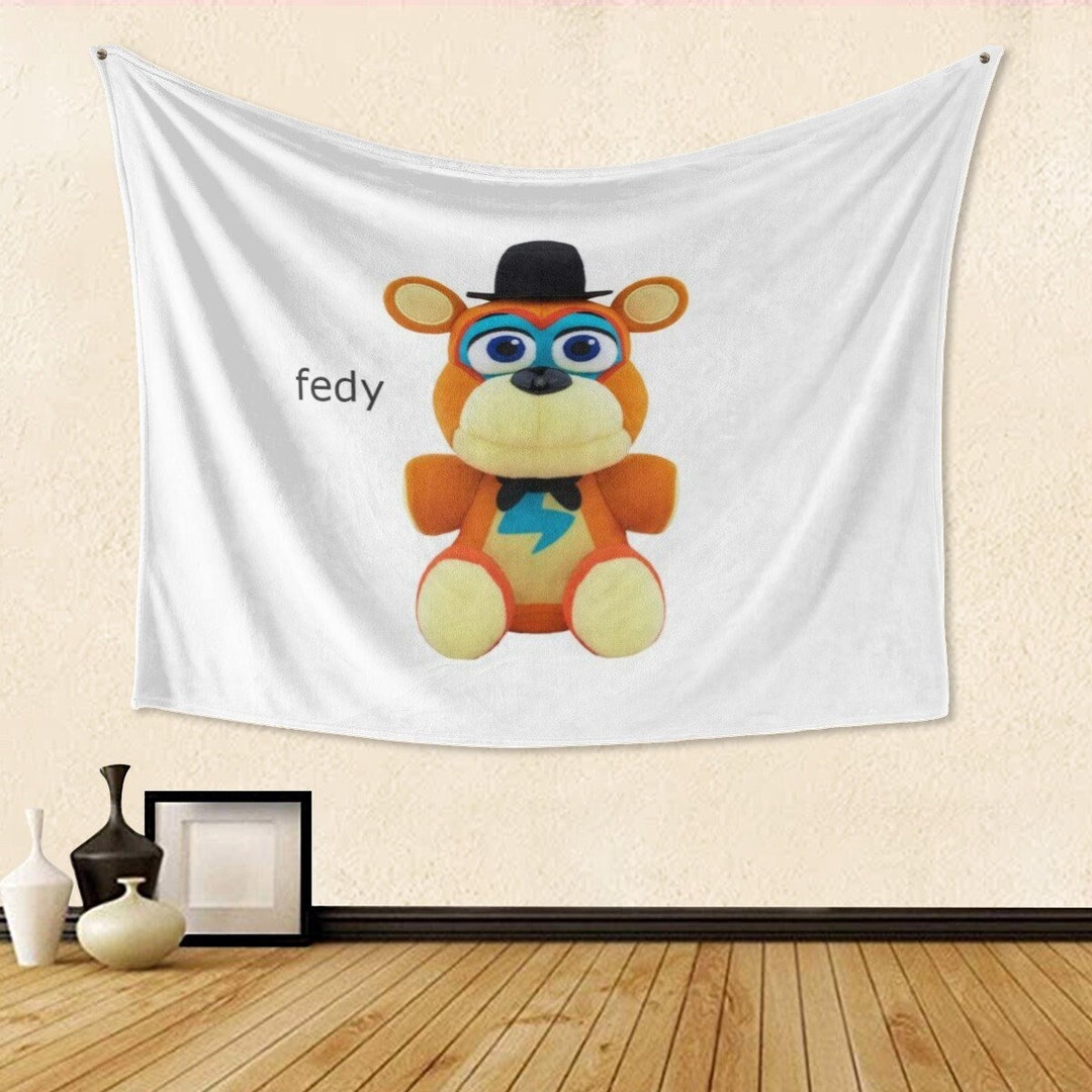 Fnaf Freddy Tapestry Inspired Plush Meme for Bedroom, Security Breach ...