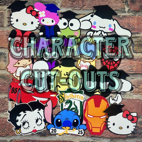 Character Cut Out - Etsy