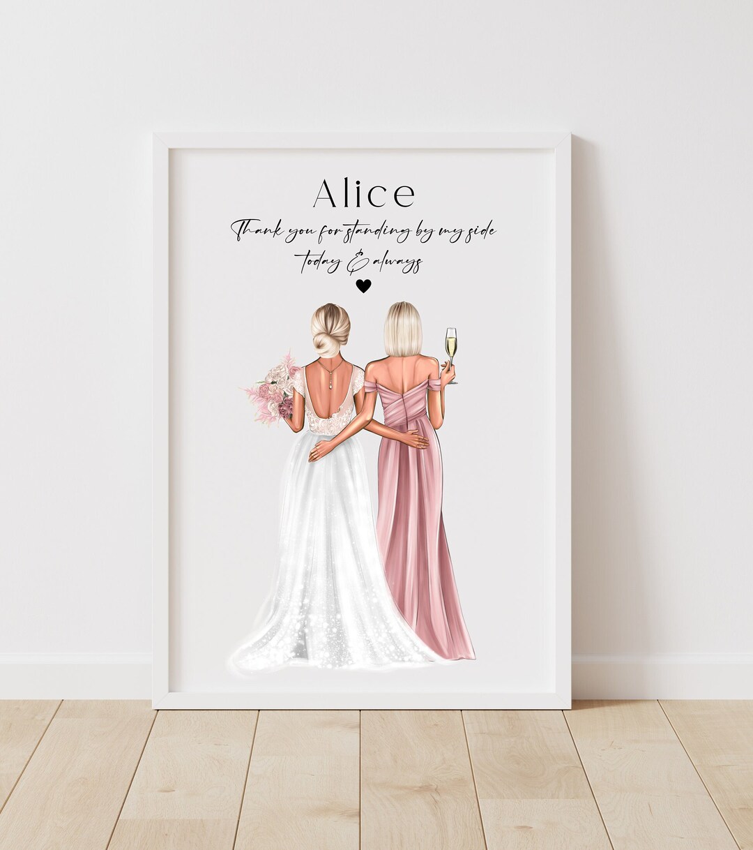 Personalised Bridesmaid Gift, Gift for Bridesmaid, Wedding Gifts for ...