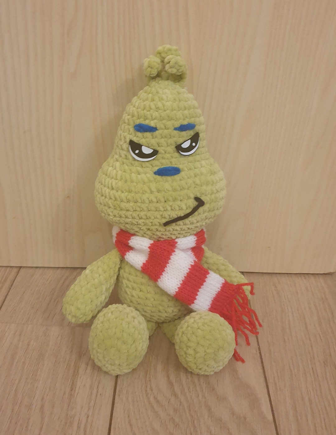 Baby Grinch Crochet Plushie Soft Chenille Plush Doll - Etsy