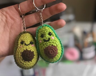 Avocado Keychain - Etsy
