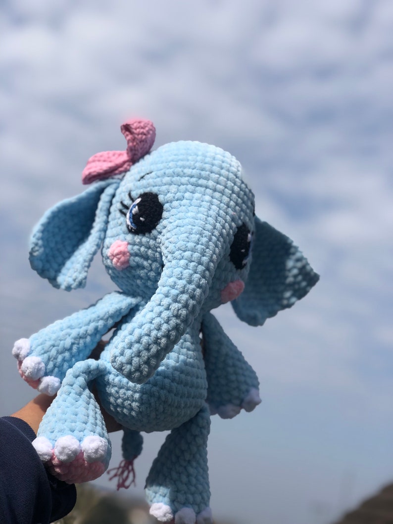 Cuddly Baby Elephant Plushie - Etsy