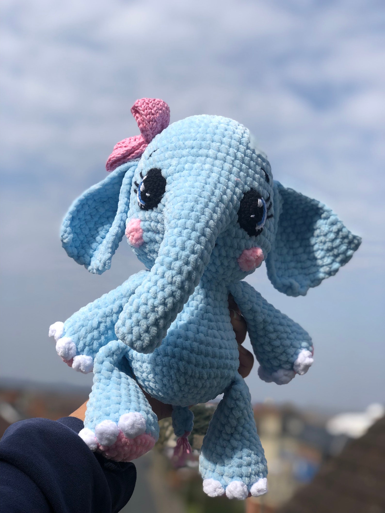 Cuddly Baby Elephant Plushie - Etsy