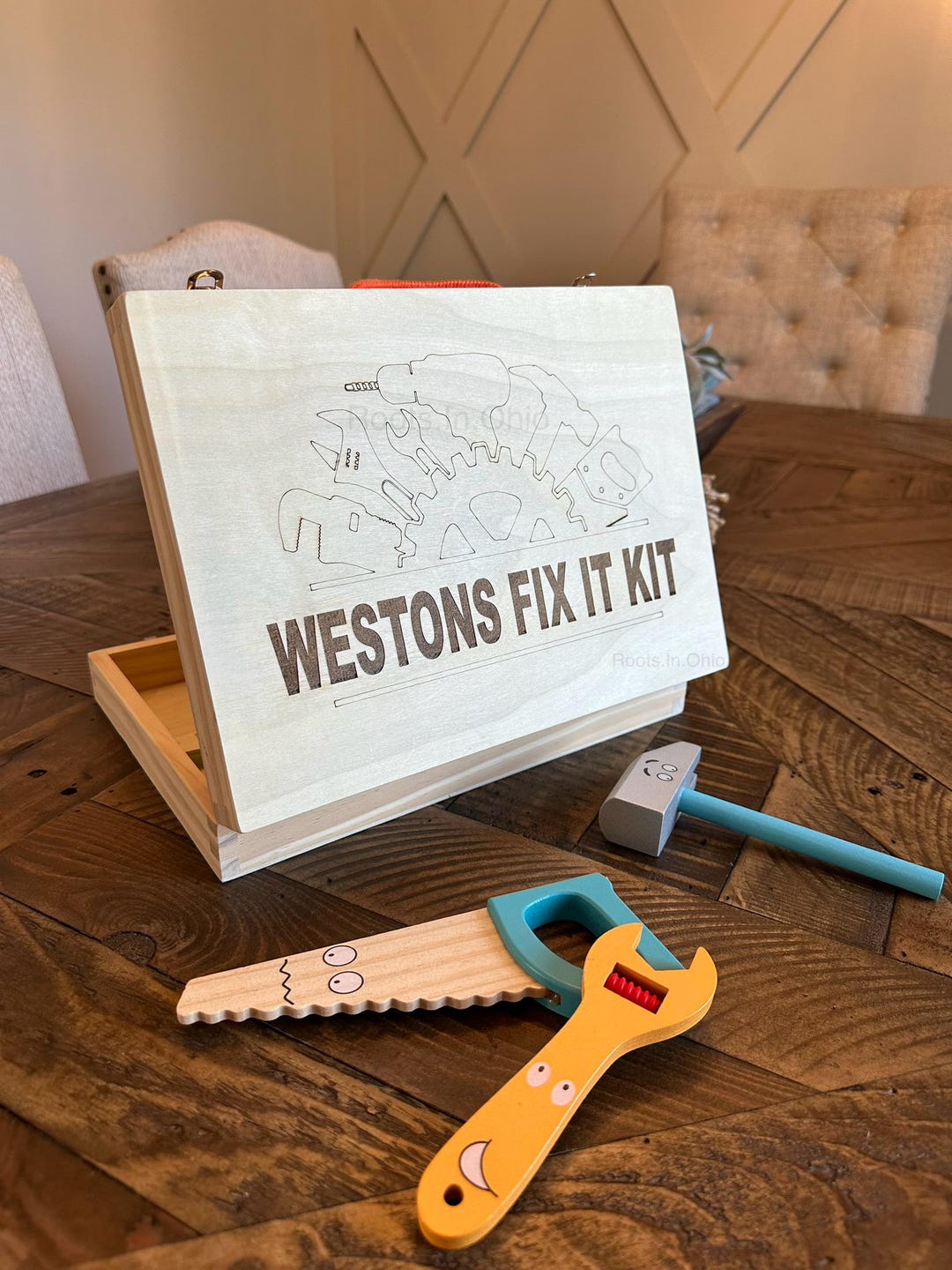 Personalized Wood Toy Tool Kit - Wooden Toys - Toy Box - Kids Tool Kit ...