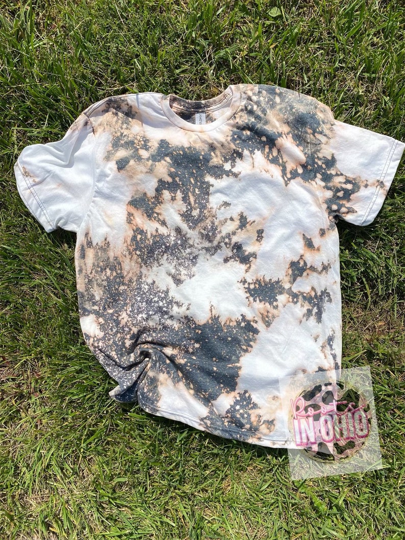 Wholesale Cowhide Bleached Blank Shirt Bleached Tee - Etsy