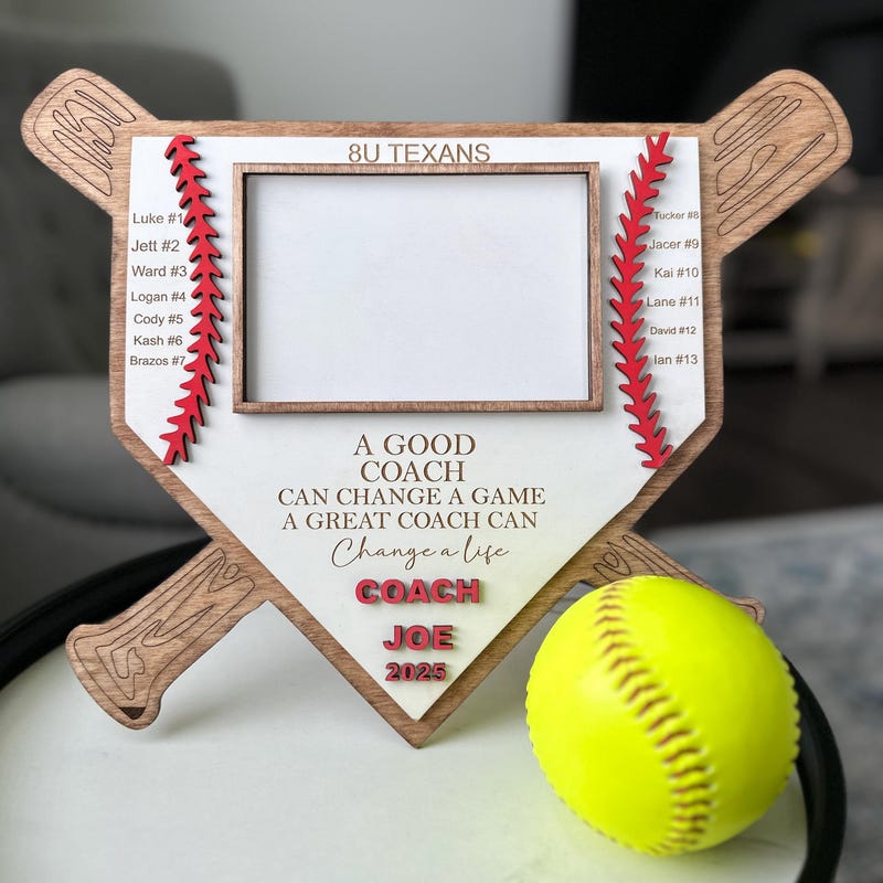 Baseball Coach Frame - Etsy