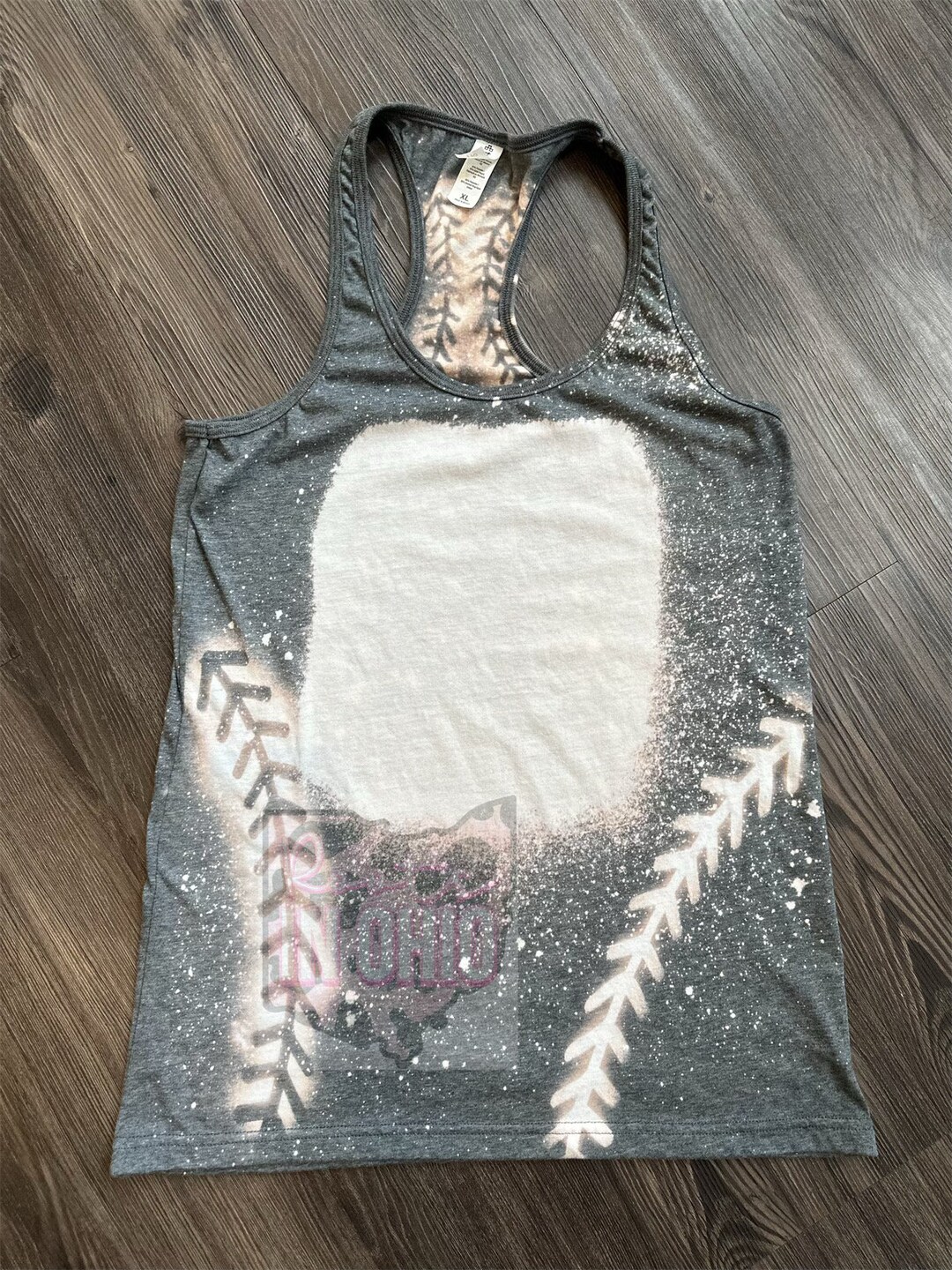 Wholesale - Blank Bleached Baseball Tank Top - Baseball Tank Top ...