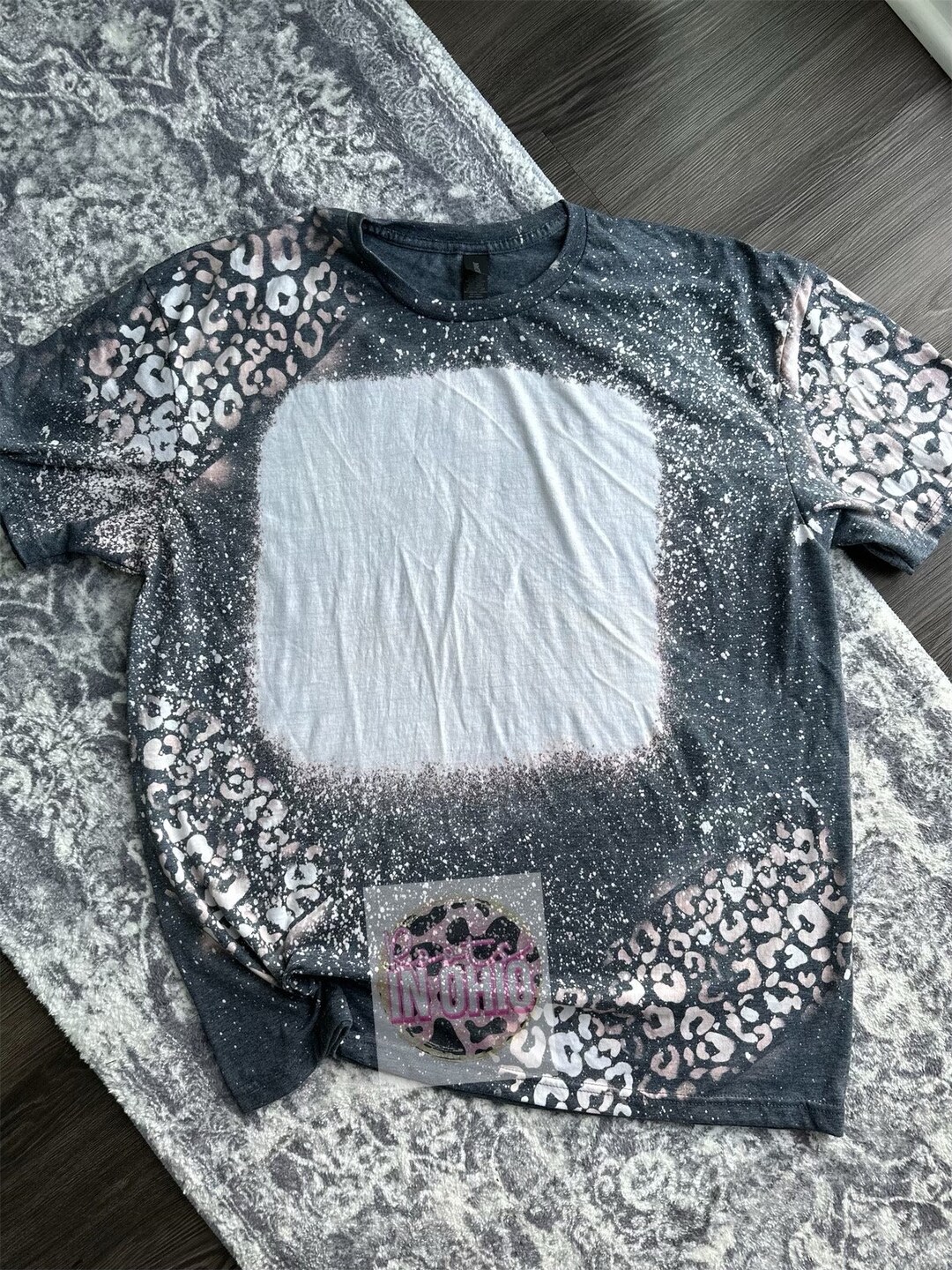Wholesale - Blank Bleached Cheetah Print Shirt - Cheetah Shirt ...