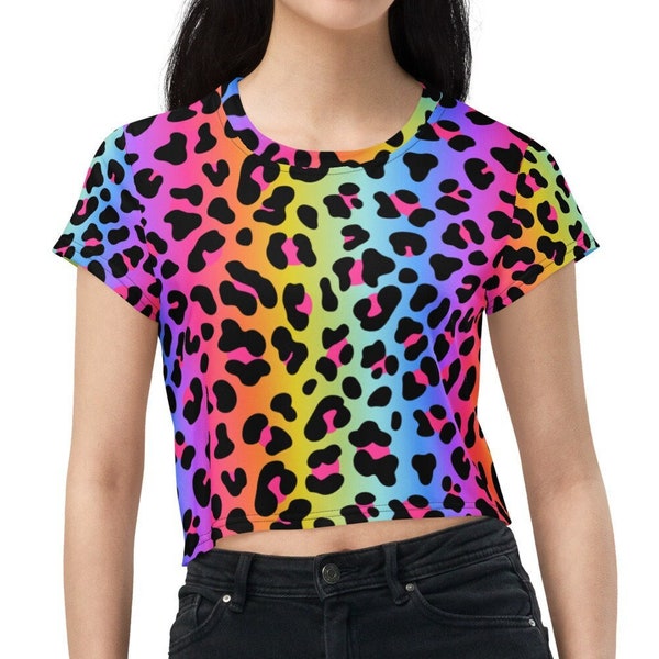 Rainbow Crop Top - Etsy