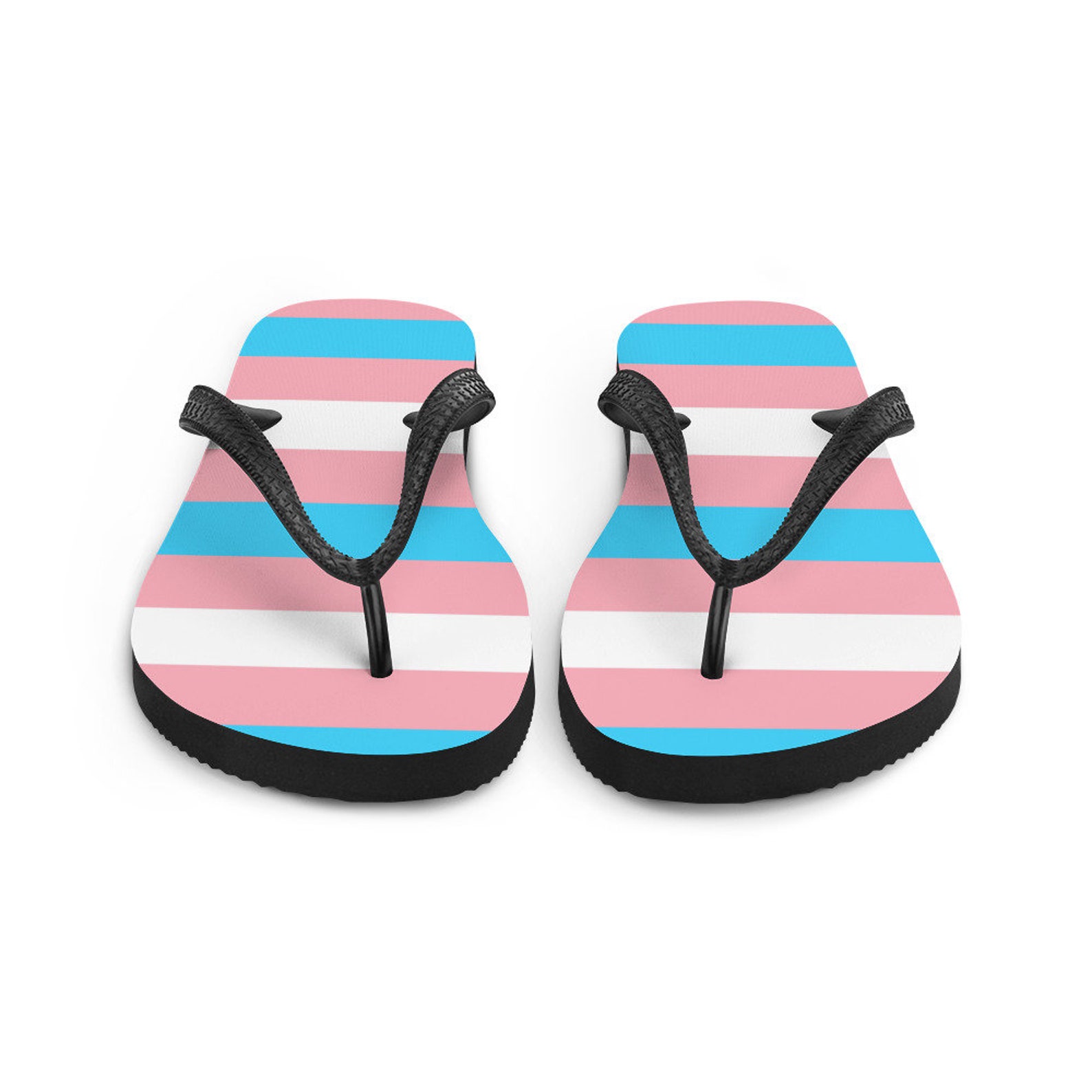 Transgender Pride Flag Flip-flops | Trans Pride Sandals - Etsy
