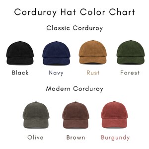 Custom Corduroy Hat | Personalized Text Forest Emerald Green Hat ...