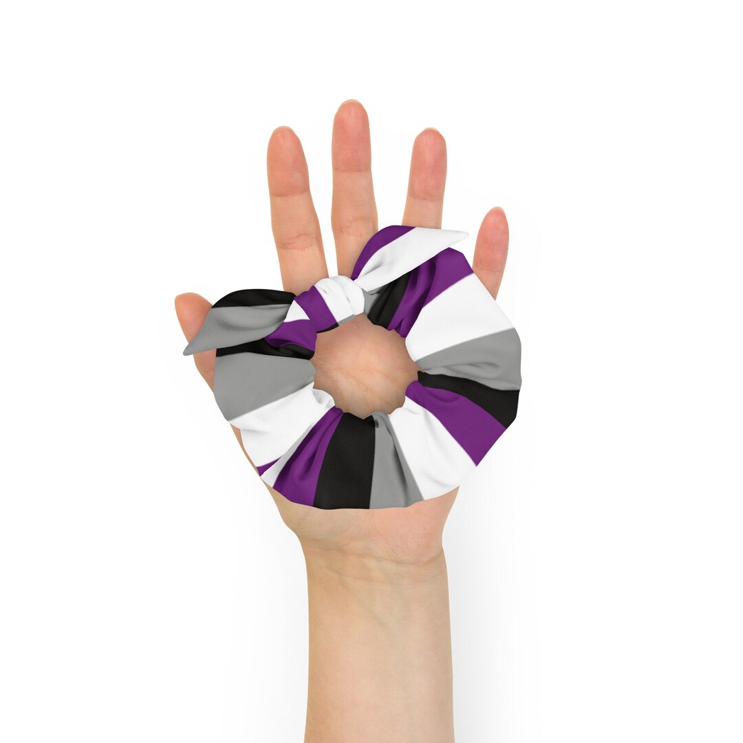 Subtle Asexual Pride Flag Scrunchie Ace Pride Hair Tie Asexual Pride - Etsy