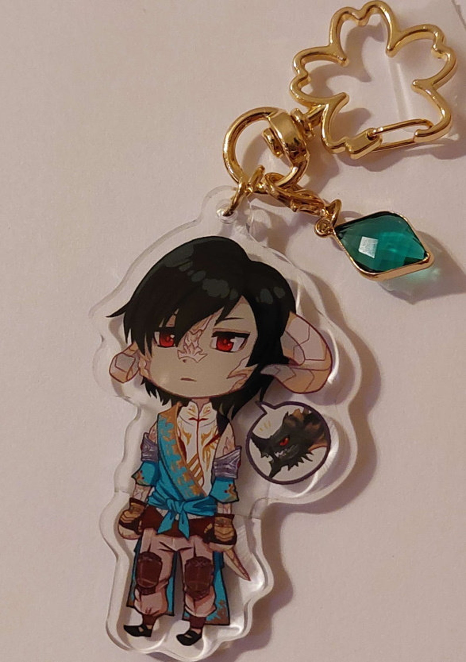 FF14 Varshahn / Vrtra 2.5 Inch Acrylic Charm Endwalker FFXIV - Etsy