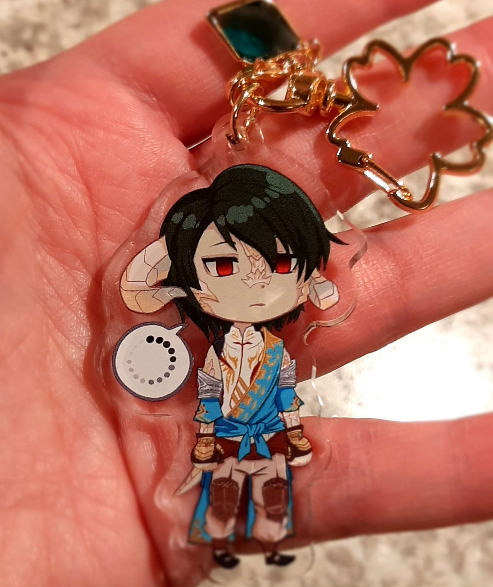 FF14 Varshahn / Vrtra 2.5 Inch Acrylic Charm Endwalker FFXIV - Etsy