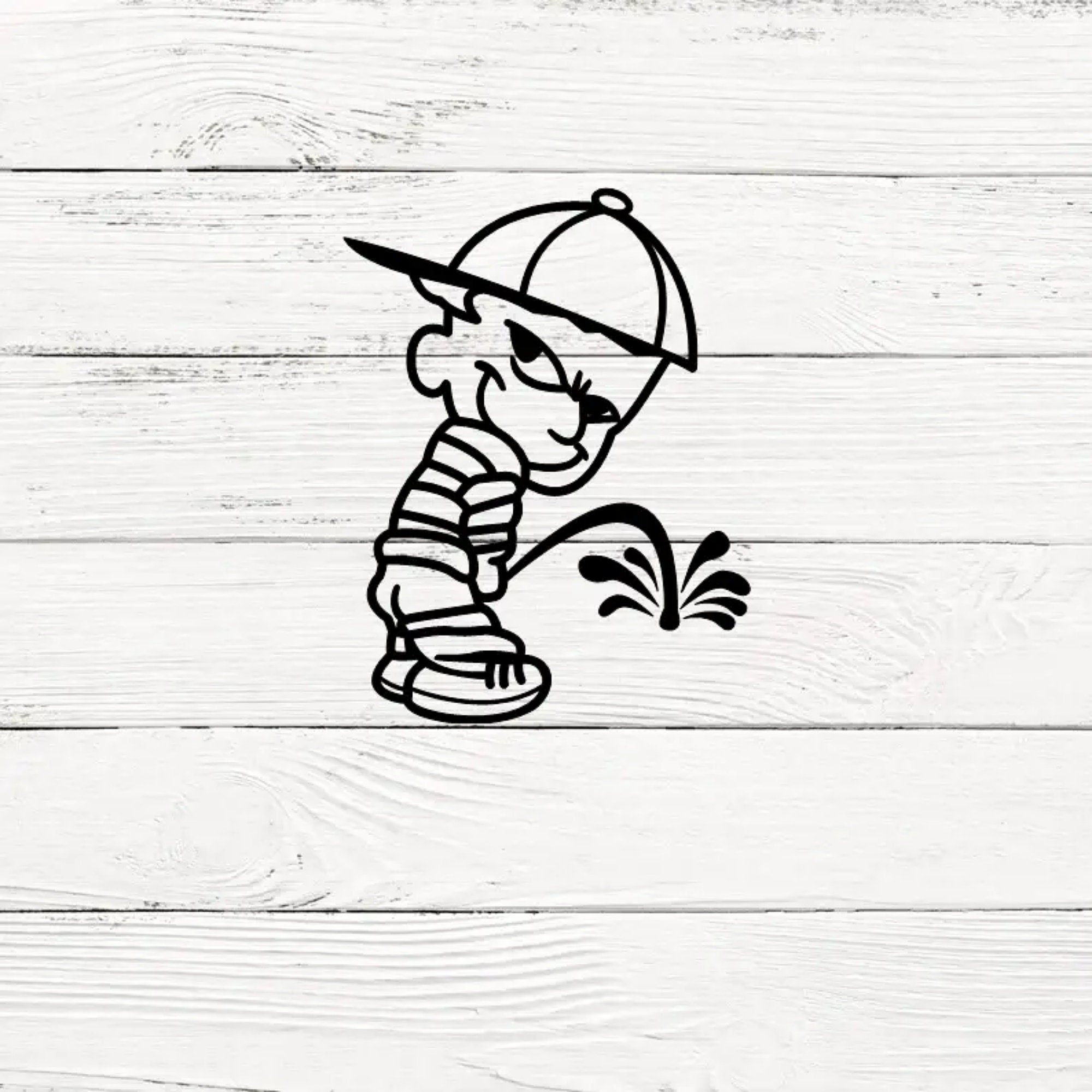 Car Decal Peeing Boy Funny - Etsy