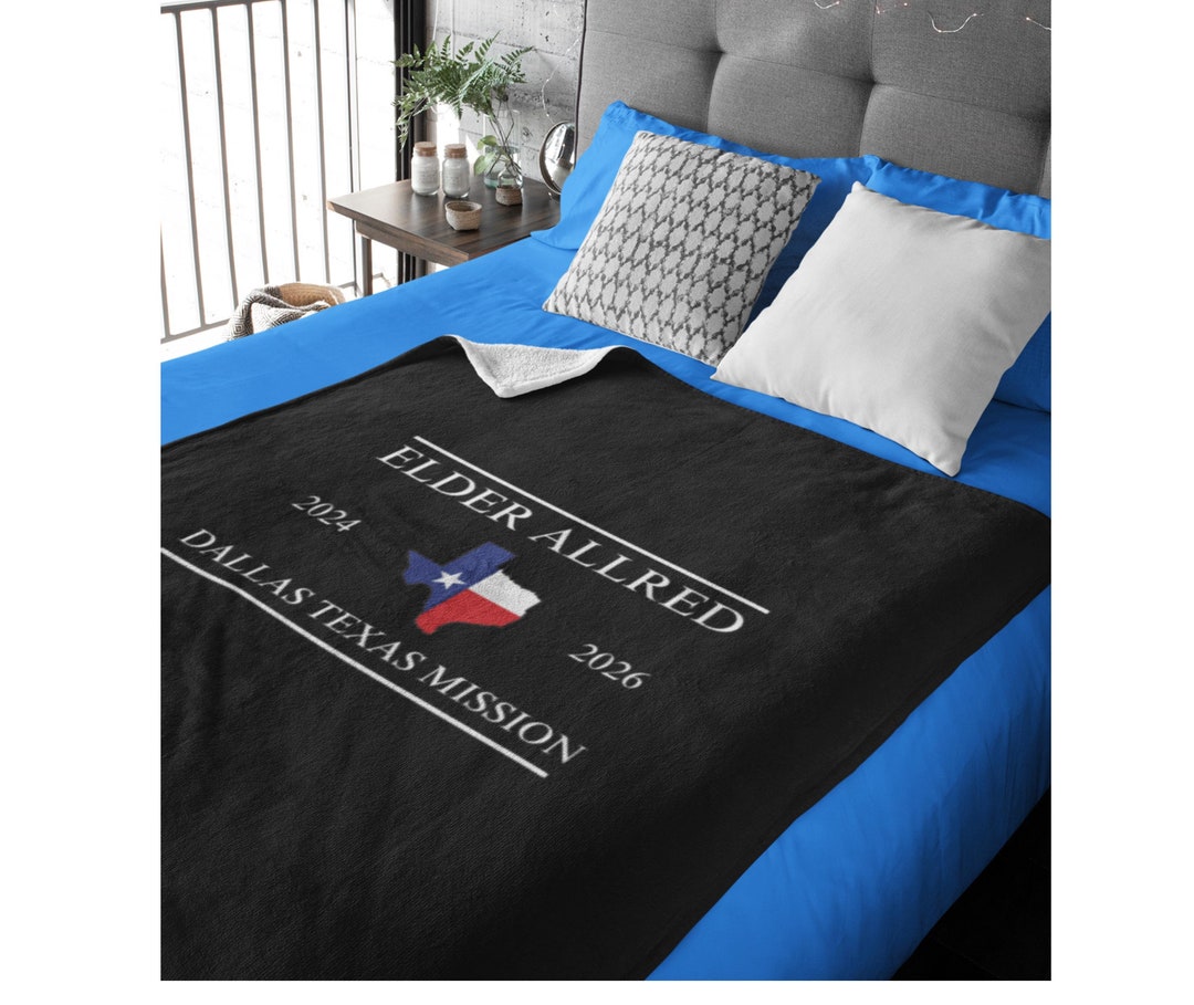 Custom LDS Missionary Blanket Plush Velveteen Blanket With Missionary ...