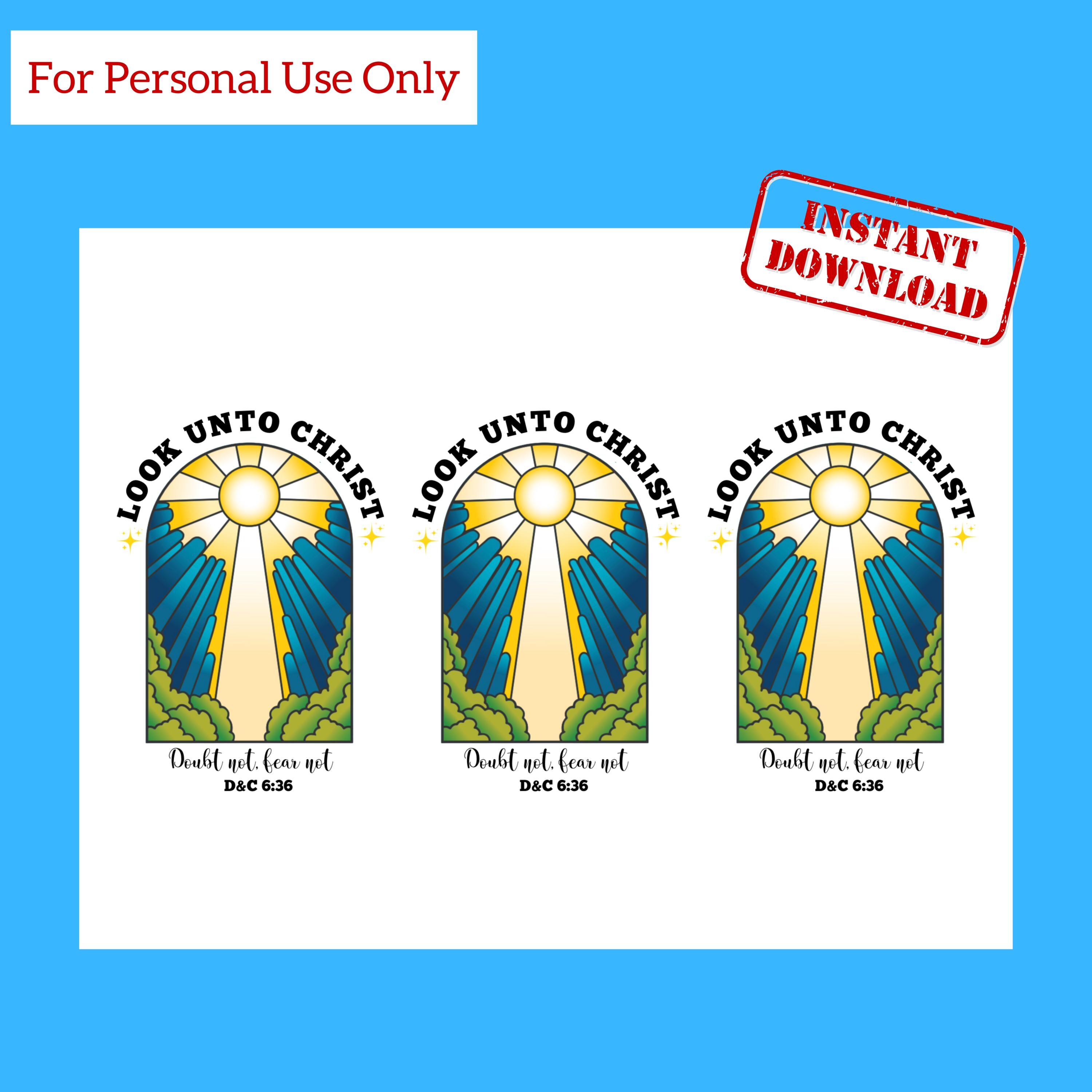 2025 LDS Youth Theme Stickers PDF PNG Come Unto Christ Emblem ...