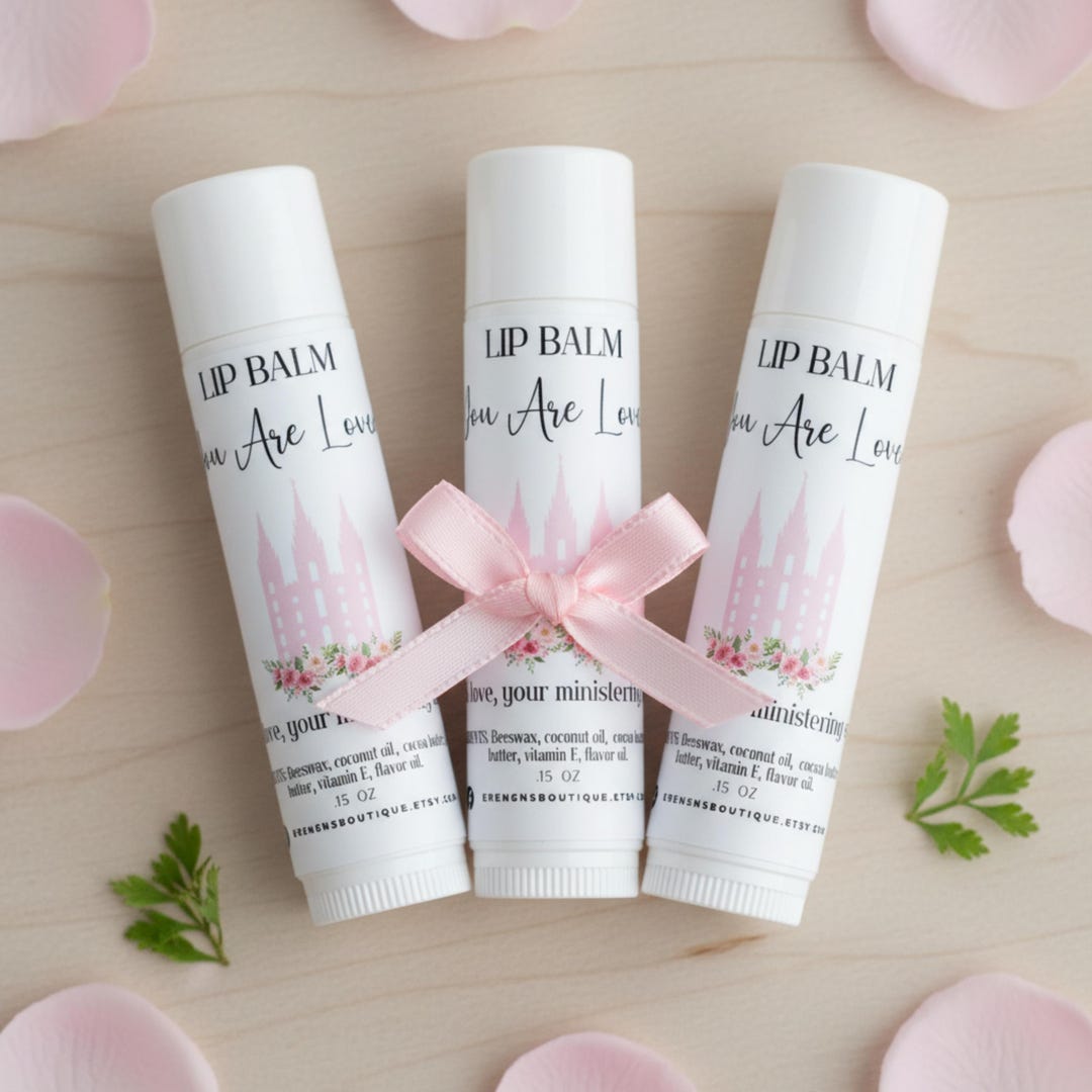 LDS Lip Balm Favors Relief Society Ministering Gift Custom Ward Gifts ...
