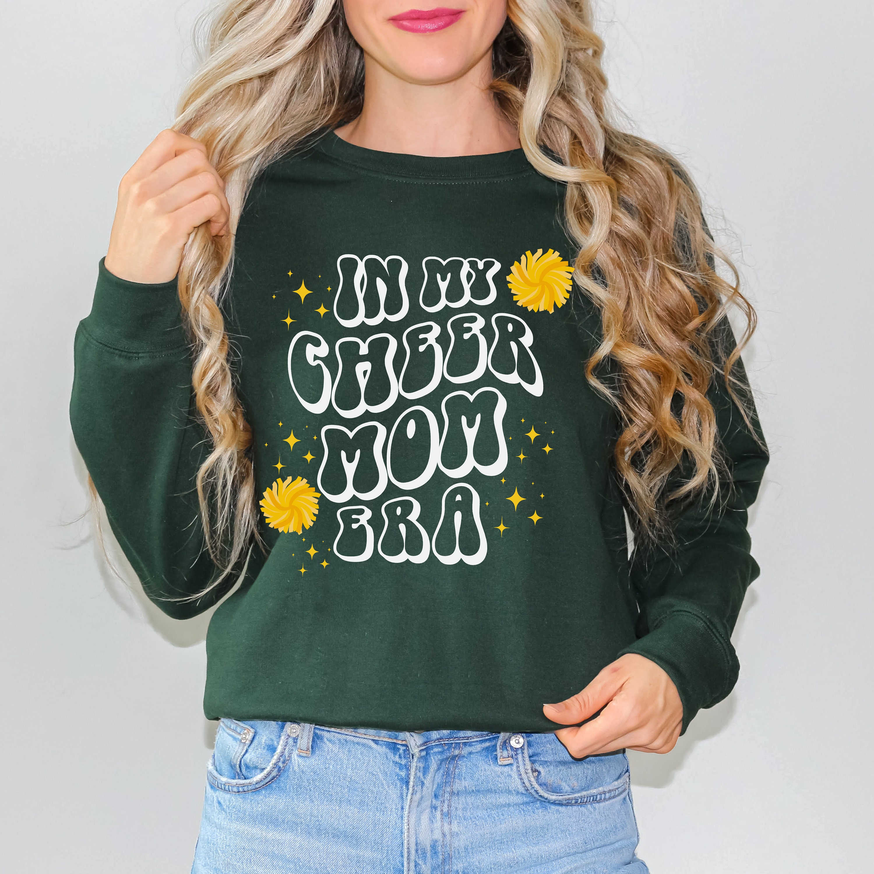 In My Cheer Mom Era Sweatshirt Gift Cheer Mom Sweater Cheer Competition ...