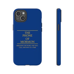 LDS Christian Phone Case "the Phone of Mormon" Gift Missionary Gift ...