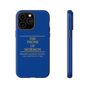 LDS Christian Phone Case "the Phone of Mormon" Gift Missionary Gift ...