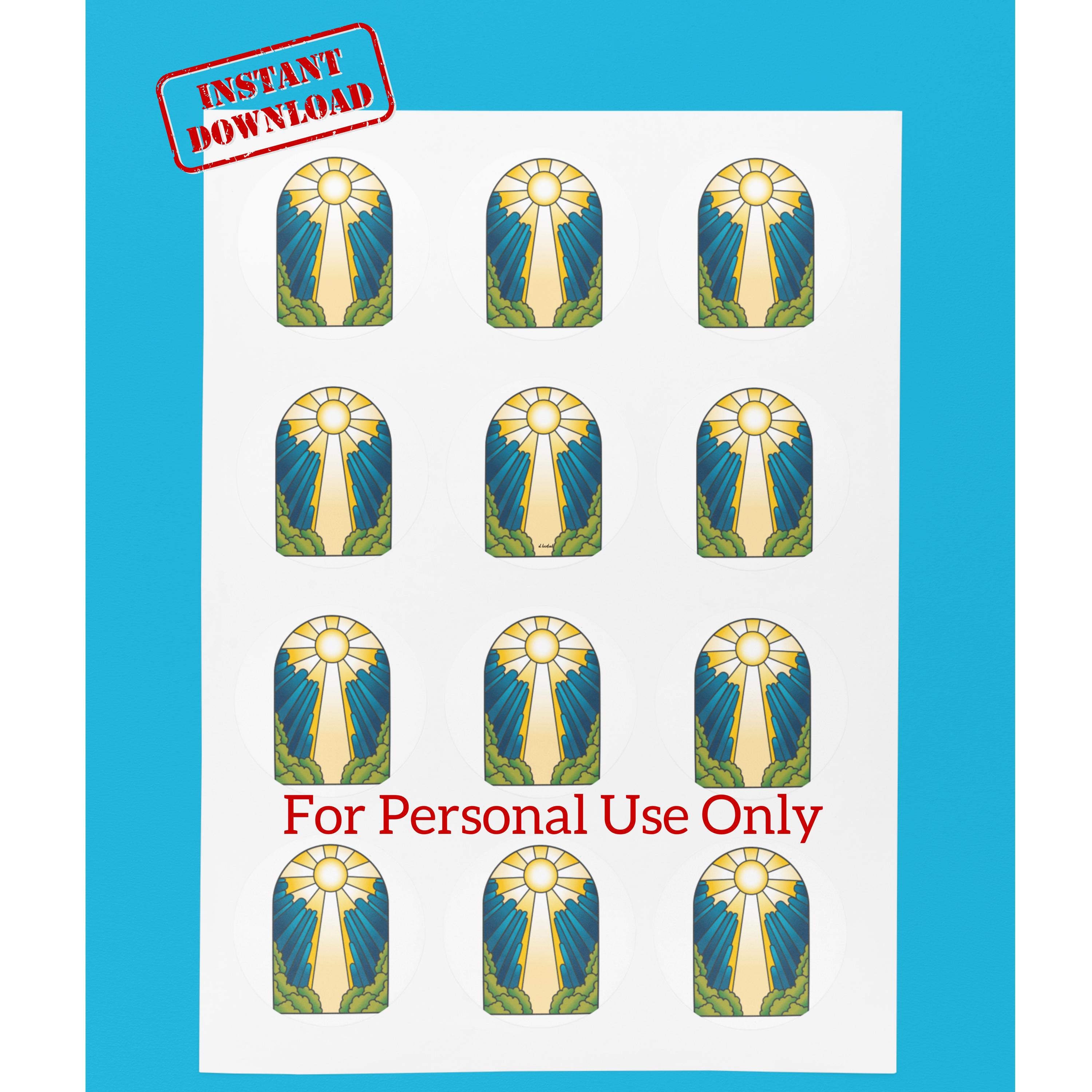 2025 LDS Youth Theme Stickers PDF PNG Come Unto Christ Emblem ...