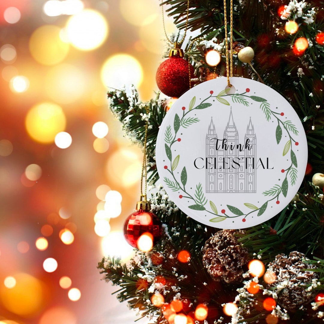 Think Celestial Christmas Ornament for Relief Society Gift and - Etsy