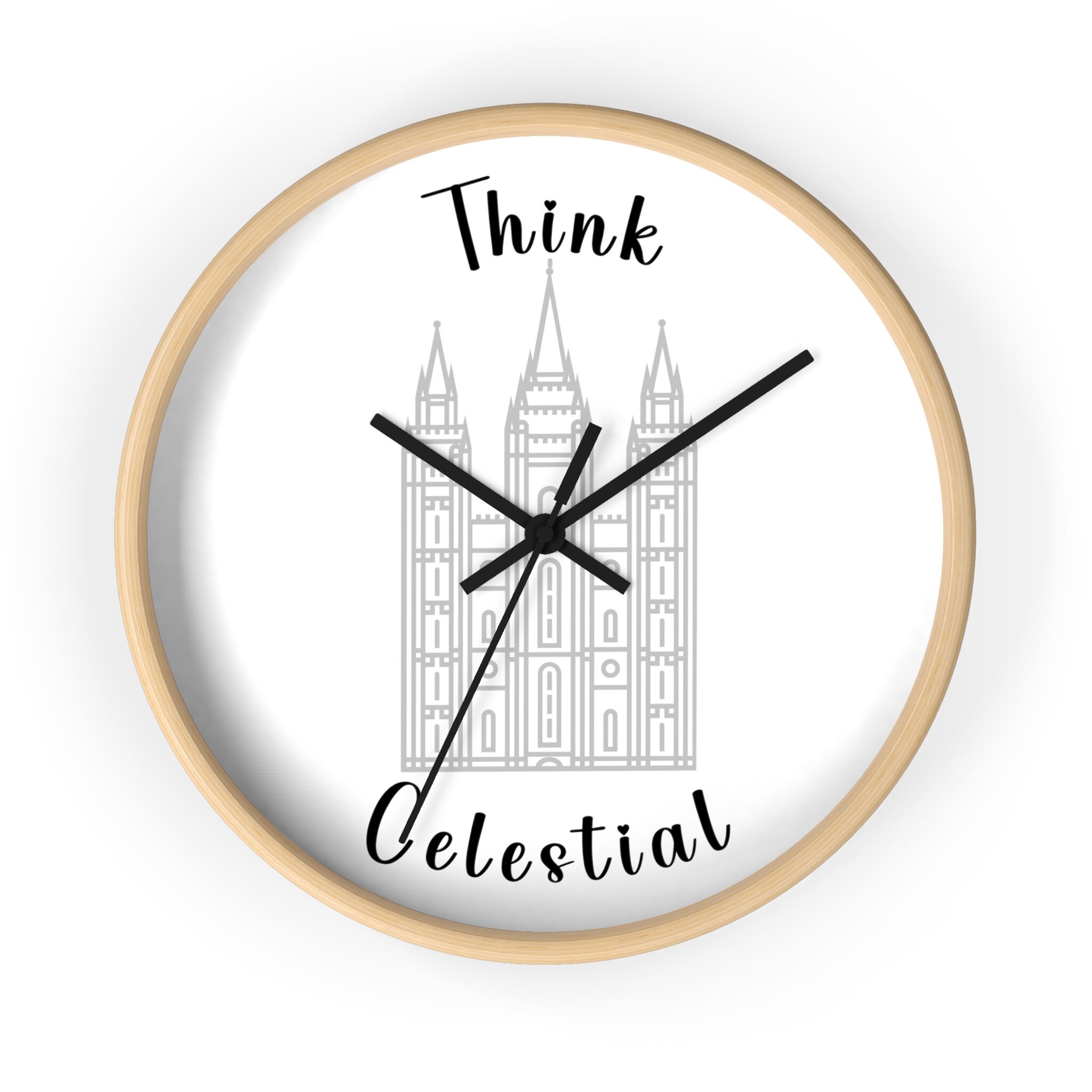Think Celestial Wall Clock Inspirational Home Decor General - Etsy