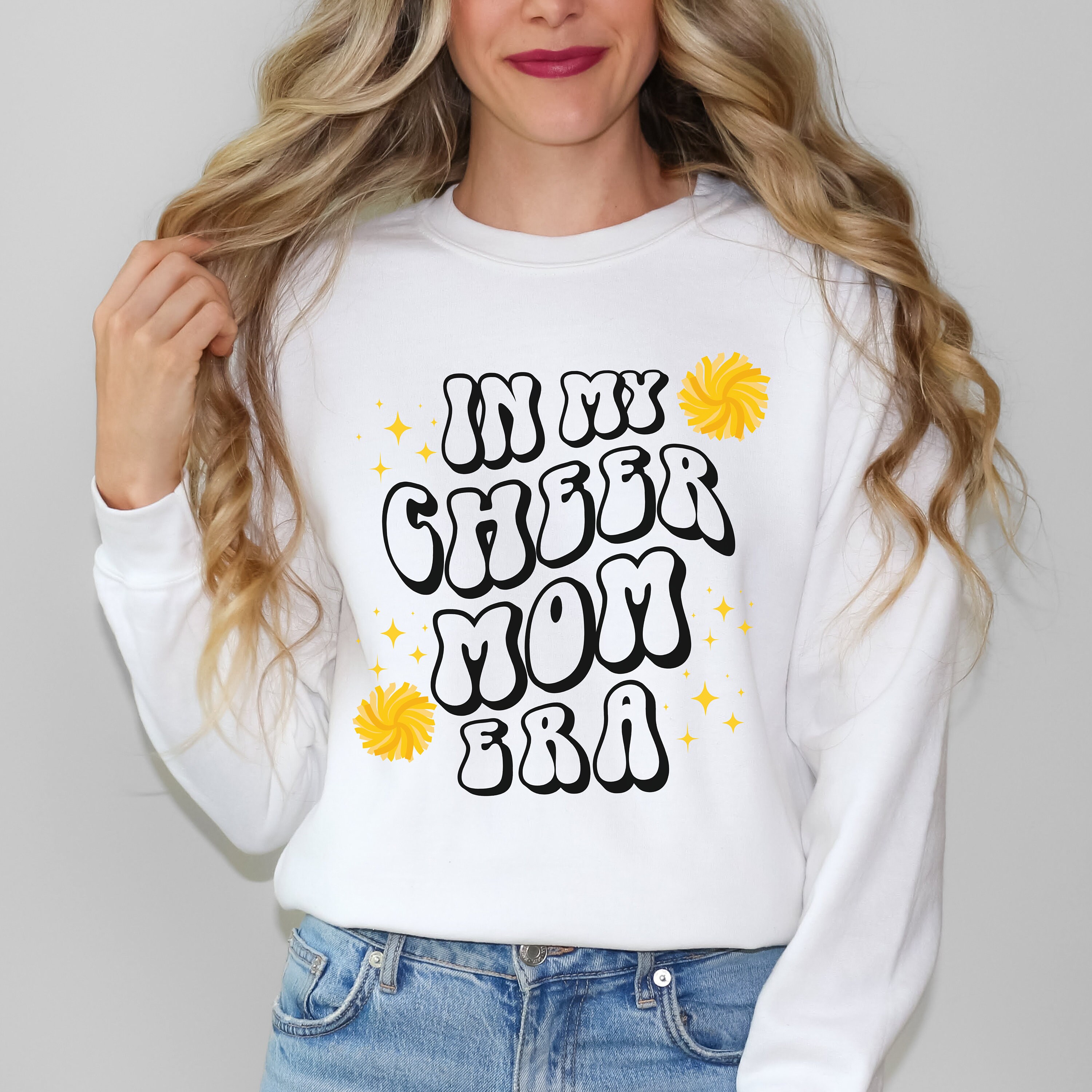 In My Cheer Mom Era Sweatshirt Gift Cheer Mom Sweater Cheer Competition ...