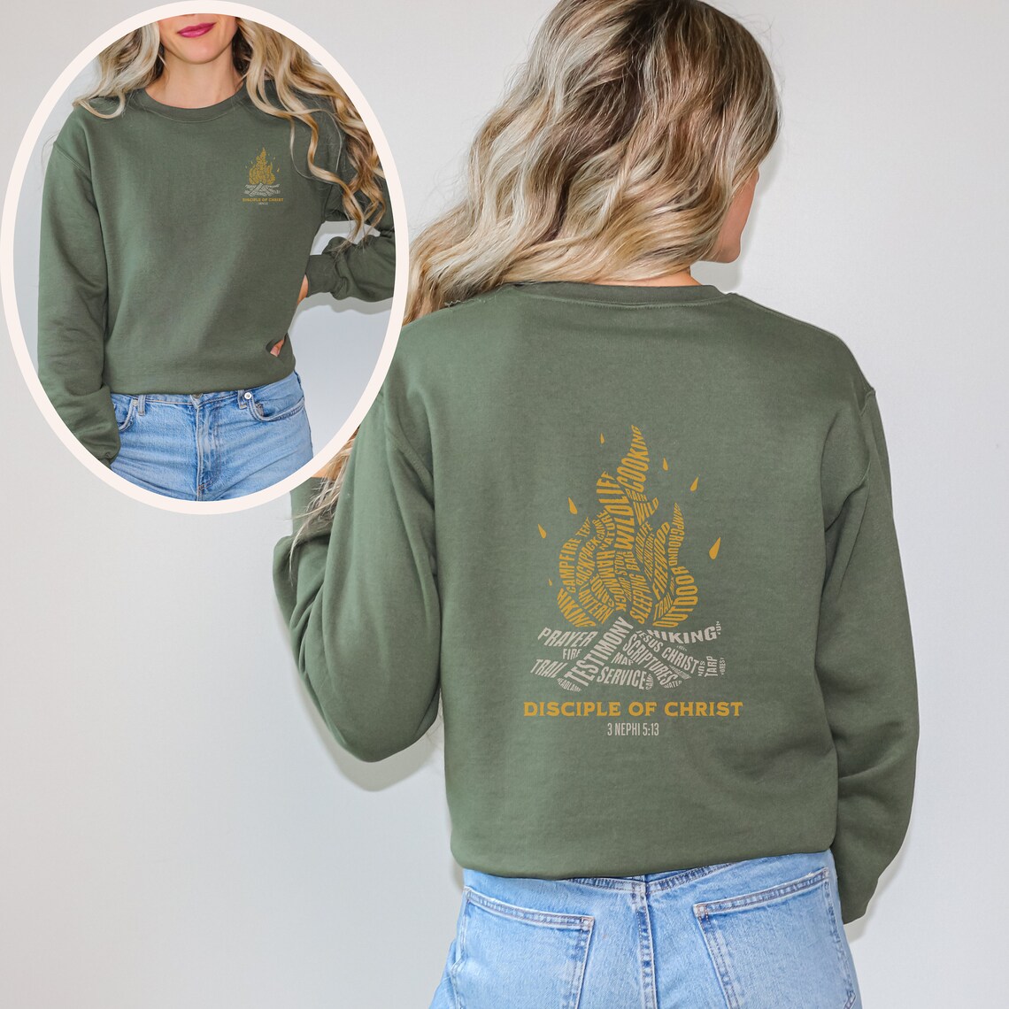 Custom LDS 2024 Youth Theme Sweatshirt Disciple of Christ LDS Youth Theme 2024 LDS Young Women ...