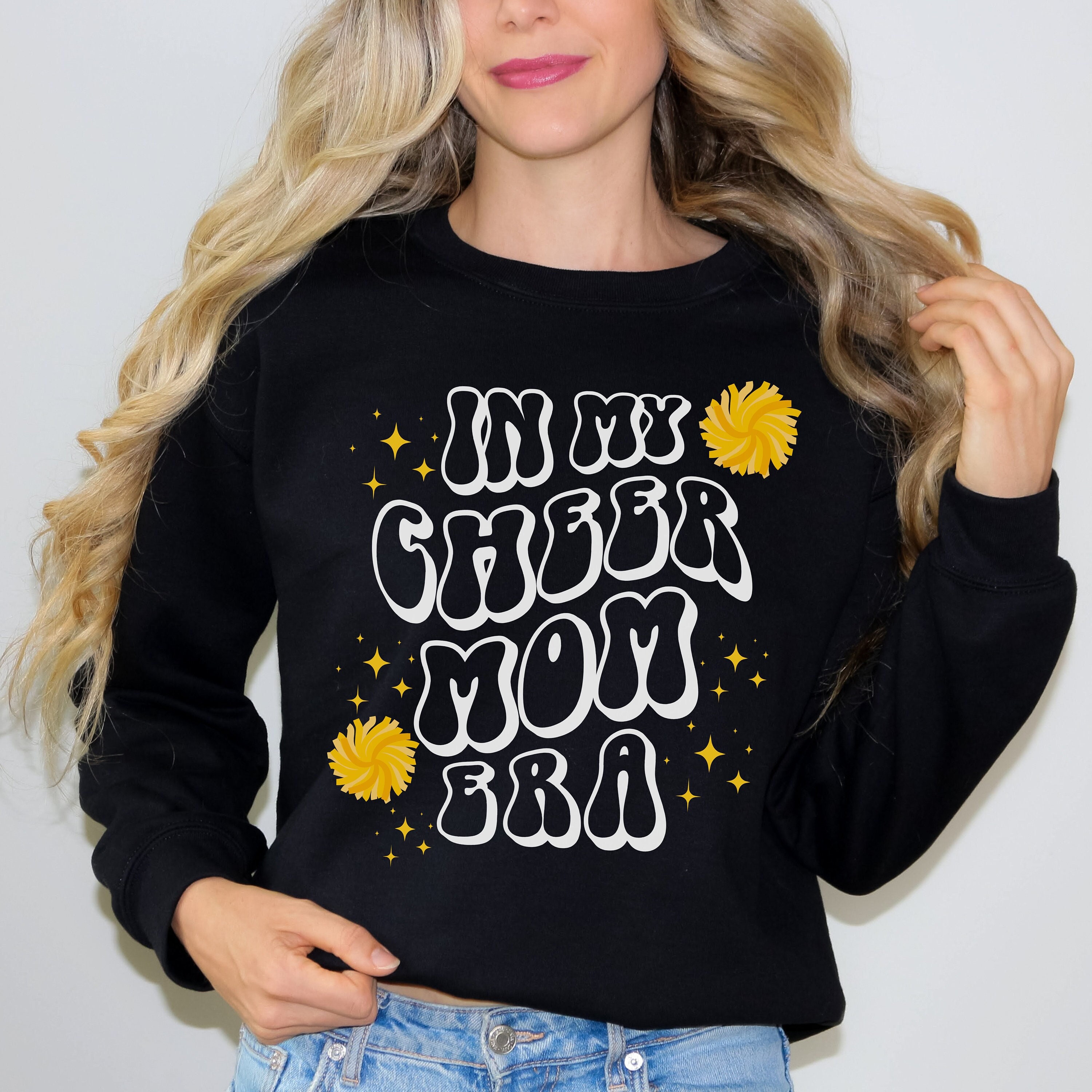 In My Cheer Mom Era Sweatshirt Gift Cheer Mom Sweater Cheer Competition ...