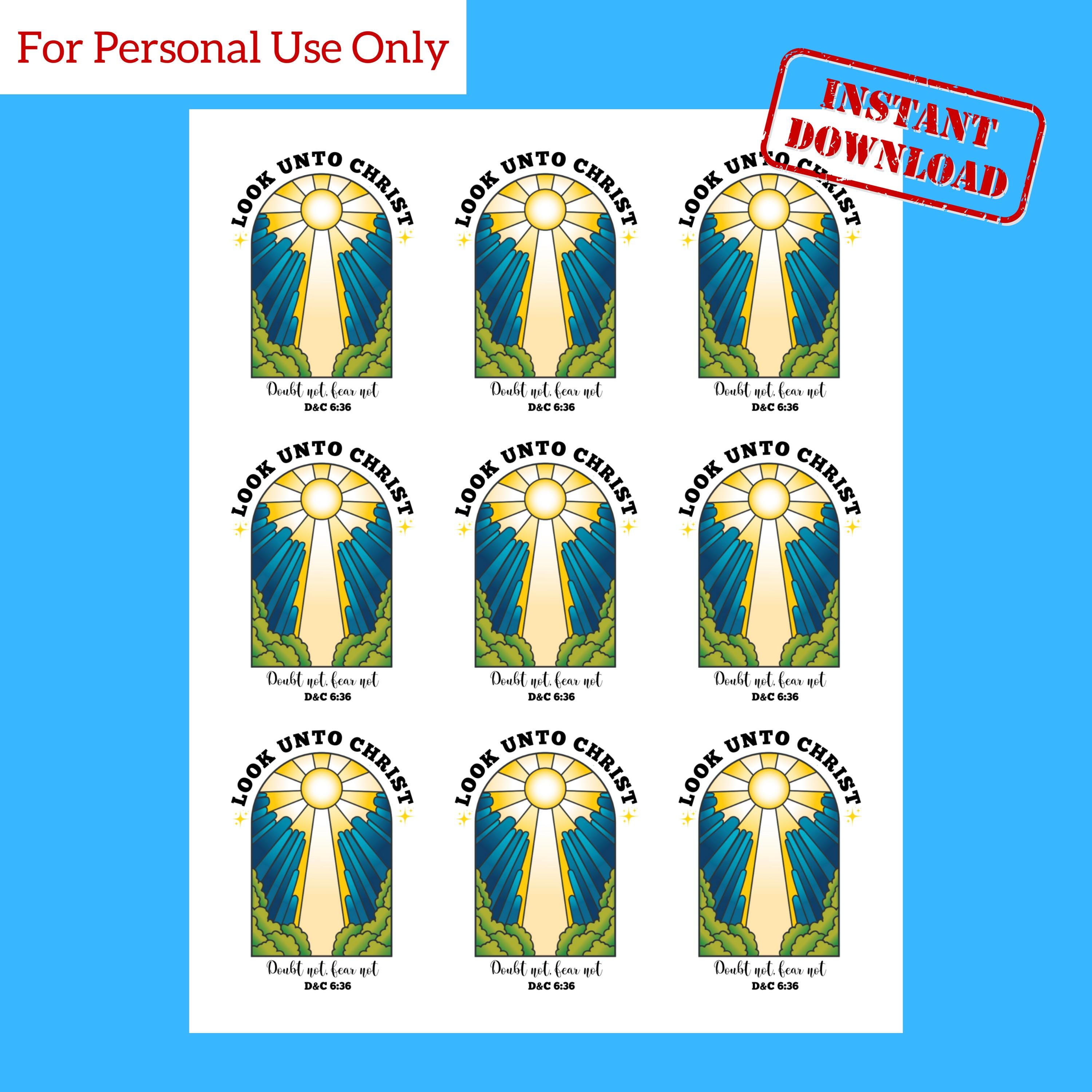 2025 LDS Youth Theme Stickers PDF PNG Come Unto Christ Emblem ...