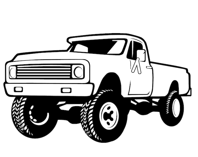 Pick up Truck Svg, Pickup Truck Cut File, Car Svg, Vintage Truck ...