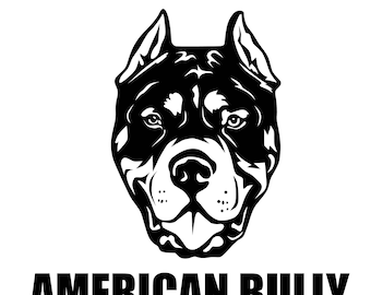 American Bully SVG AI Jpg Png Eps Digital Download Cut