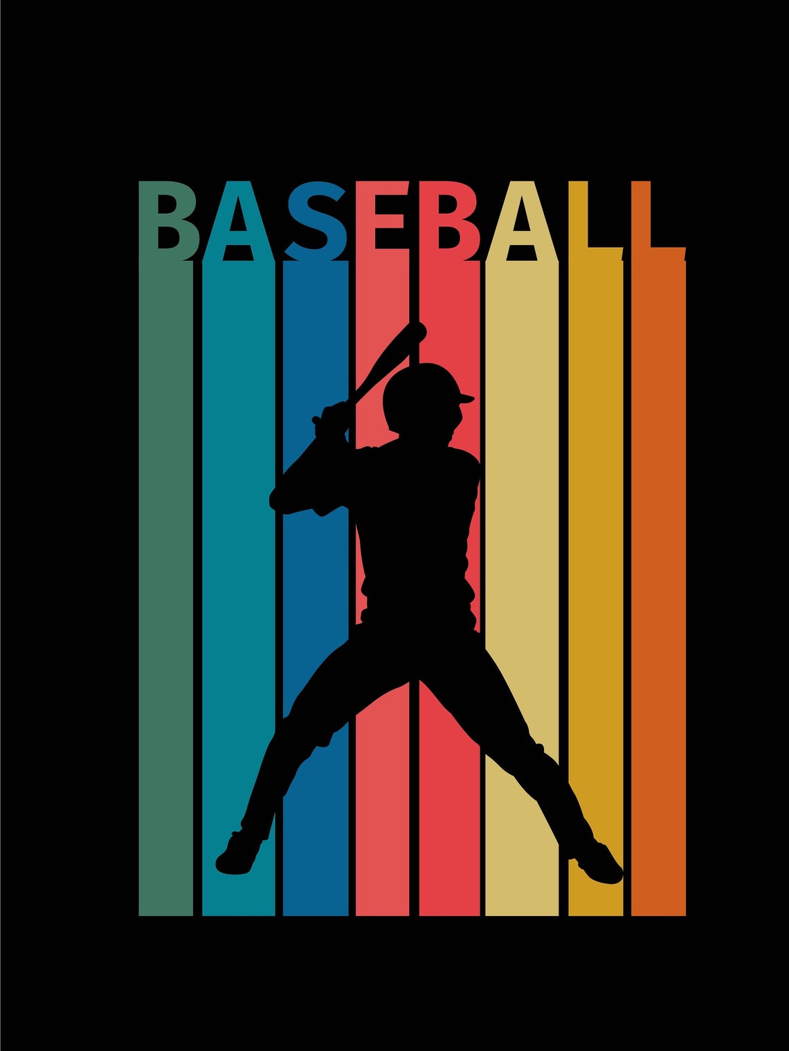 Retro Baseball Svg, Baseball Player Svg, Baseball Clipart Svg, Love ...