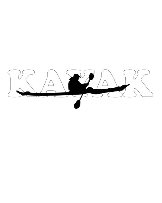 Kayak Svg-kayaking Svg-boating Svg-kayaker Svg-canoe Svg-boat | Etsy